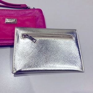 Express | Bags | Set Of Two Coin Purses Pink Gold | Poshmark